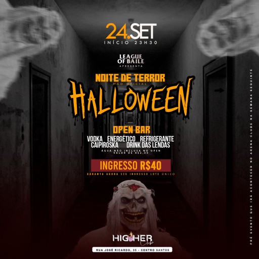 Noite De Terror Halloween Articket
