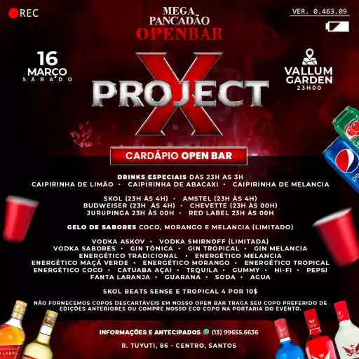 MEGA PANCADÃO PROJECT X OPEN BAR - Articket